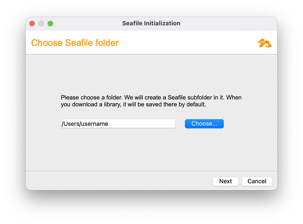 Dialoge for Seafile Initialization on every single boot on Mac - Seafile Client - Seafile ...