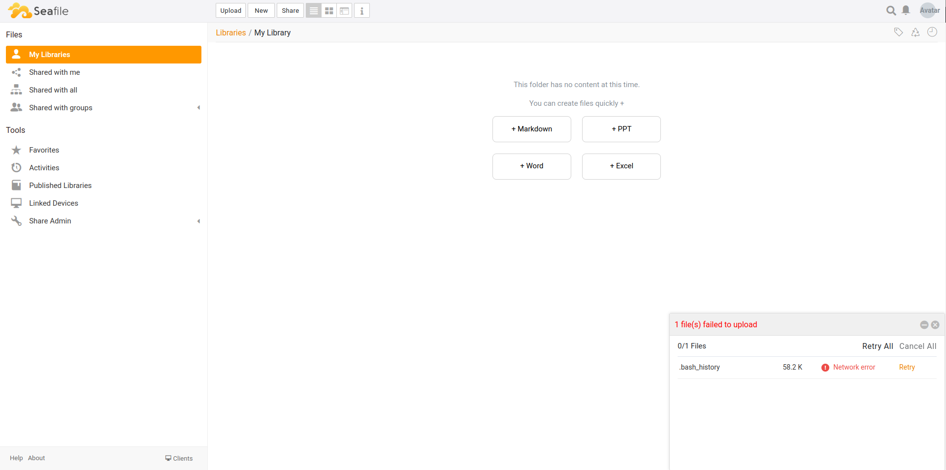 Cannot Upload and Download Files - Seafile Server - Seafile Community Forum