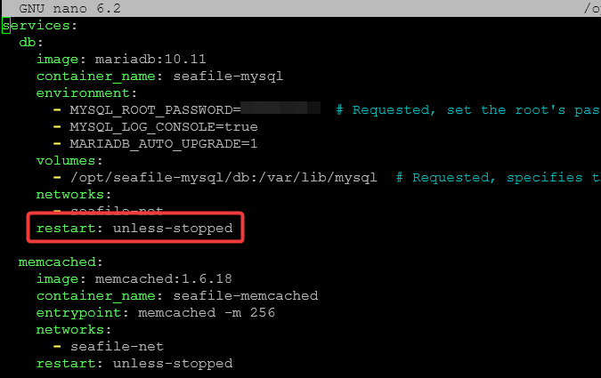 Seafile Docker Not Running On Reboot Docker Seafile Community Forum